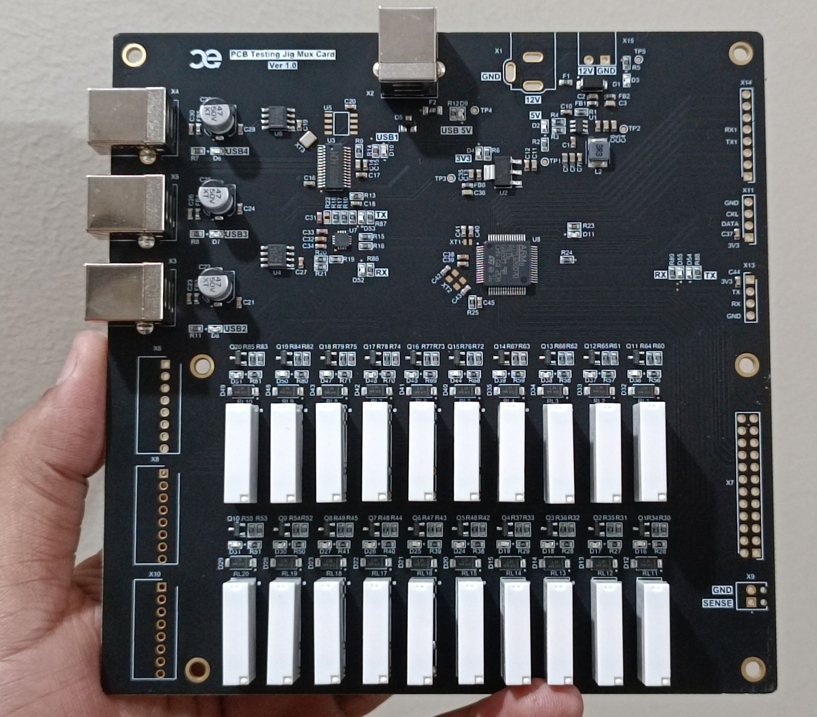 PCB Testing Jig Mux Card - CAPUF